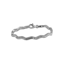 925 Sterling Silber Damen SilberDream Armb&auml;nder Welle ca. 18,5cm | Gr.: onesize