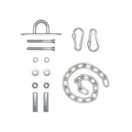AMANKA Deckenhaken + Kette mit Karabiner silber | Gr.: onesize