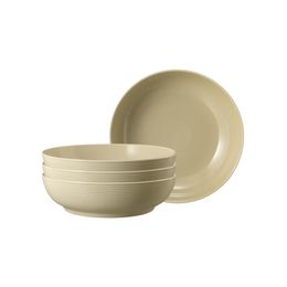 Seltmann Weiden 4er Set Foodbowls Beat Color Glaze &oslash; 25,5 cm in Sandbeige | Gr.: onesize
