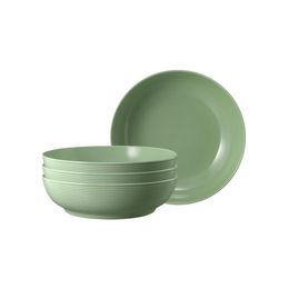 Seltmann Weiden 4er Set Foodbowls Beat Color Glaze &oslash; 25,5 cm in Salbeigr&uuml;n | Gr.: onesize