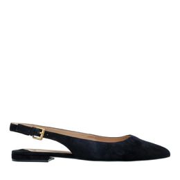 Lauren by Ralph Lauren Lauren Ralph Lauren Sandaletten mit Absatz - Londyn Slbck-Flats-Slingback - Gr. 38 (EU) - in Schwarz - f&uuml;r Damen