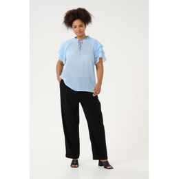 Kaffe curve Kurzarm-Bluse KCnima Regular fit in Soft Chambray | Gr.: 50