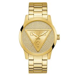 Guess Uhren - Quarz-Analoguhr Badge - Gr. unisize - in Gold - f&uuml;r Damen