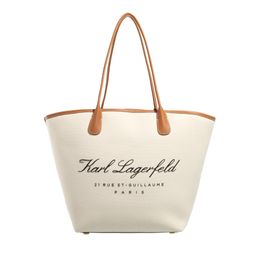 K by KARL LAGERFELD Karl Lagerfeld Shopper & Totes - Hotel Karl Medium Canvas Bag - Gr. unisize - in Beige - f&uuml;r Damen