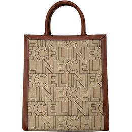 C&eacute;line Celine Crossbody Bags - Celine Cabas Vertical Logo Tote Bag Beige - Gr. unisize - in Bunt - f&uuml;r Damen