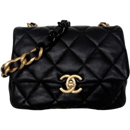 Chanel Crossbody Bags - Chanel Mini Quilted Candy Chain Flap Bag Lambskin - Gr. unisize - in Schwarz - f&uuml;r Damen