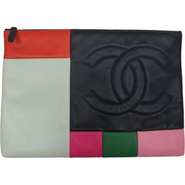 Chanel Clutches - Chanel 2015 CC Color Block Clutch Multicolor / goo - Gr. unisize - in Bunt - für Damen