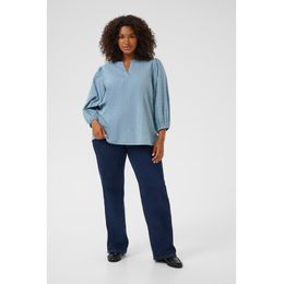 Kaffe curve Langarm-Bluse KCloulou Regular fit in Windward Blue | Gr.: 44