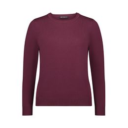 Betty Barclay Basic-Strickpullover mit Rundhalsausschnitt in Dark Aubergine | Gr.: 36