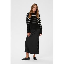 Kaffe Strickpullover KAerin Regular fit in Black Chalk Stripe | Gr.: XXL