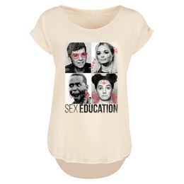 F4NT4STIC Long Cut T-Shirt Sex Education Class Photos Netflix TV Series in Whitesand | Gr.: S