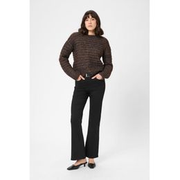 Kaffe Strickpullover KAmarena Loose fit in Black Coffee Melange | Gr.: L