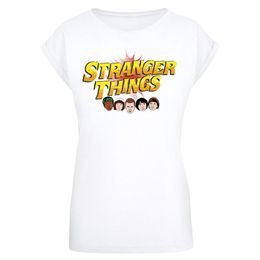 F4NT4STIC T-Shirt Stranger Things Comic Heads in wei&szlig; | Gr.: XXL