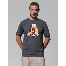 wat? Apparel T-Shirt Von Bären und Bergen in Grau | Gr.: 56