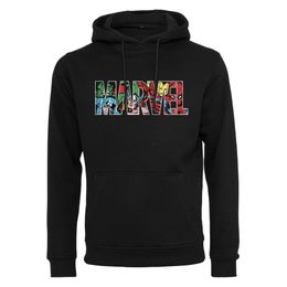 Merchcode Herren Marvel Logo Character Hoody in black | Gr.: XL