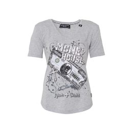 Roberto Geissini Money House T-Shirt Grau | Gr.: XL