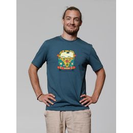 wat? Apparel T-Shirt Hippies Bus in Petrol | Gr.: 54