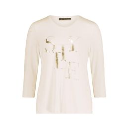 Betty Barclay Basic Shirt mit Placement in beige | Gr.: 40