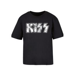 F4NT4STIC Ladies Everyday Tee Kiss Rock Band Vintage Logo in schwarz | Gr.: L