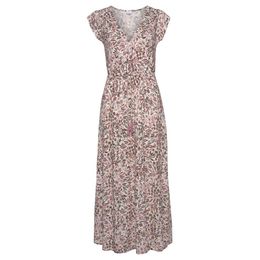 Vivance Maxikleid in creme-mauve bedruckt | Gr.: 38