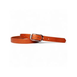 Fronhofer Damen Lederg&uuml;rtel Silber in Cognac | Gr.: 90 cm