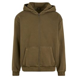 Urban Classics Zip-Kapuzenpullover in warmkhaki | Gr.: S