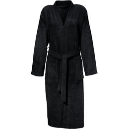 REDBEST Frottier Unisex-Bademantel Chicago in schwarz | Gr.: S