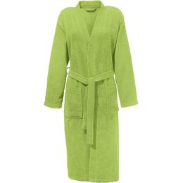 REDBEST Frottier Unisex-Bademantel Chicago in apfelgr&uuml;n | Gr.: M