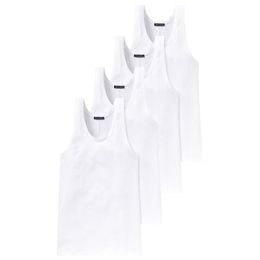 Schiesser Unterhemd / Tanktop Cotton Essentials Authentic in Wei&szlig; | Gr.: XL