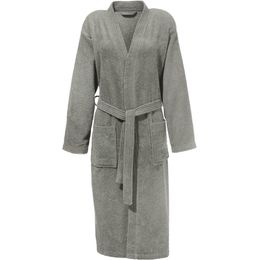 REDBEST Frottier Unisex-Bademantel Chicago in grau | Gr.: XL