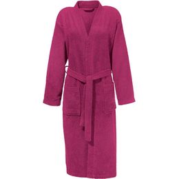 REDBEST Frottier Unisex-Bademantel Chicago in fuchsia | Gr.: M