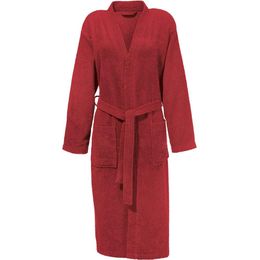 REDBEST Frottier Unisex-Bademantel Chicago in rot | Gr.: L