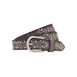 Vanzetti Nieteng&uuml;rtel Leder in taupe | Gr.: 105 cm