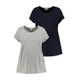 Ulla Popken Shirt in grau melange | Gr.: 42-44