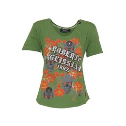 Roberto Geissini Flower T-Shirt Khaki | Gr.: L