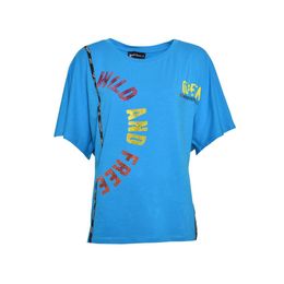 Roberto Geissini Wild and Free T-Shirt Blau | Gr.: M