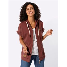 WITT WEIDEN Sweatjacke in rotbraun | Gr.: 36
