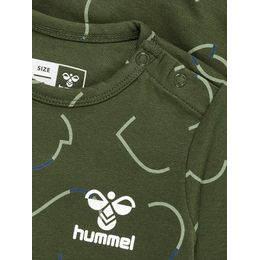 Hummel Druckknopf Strampler Hmlobi Lebensstil Jungen in OLIVE NIGHT | Gr.: 74