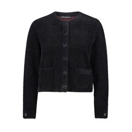 Betty Barclay Strick-Cardigan mit aufgesetzten Taschen in Schwarz | Gr.: 44