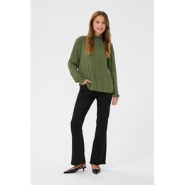 Kaffe Langarm-Bluse Trine Regular fit in Ivy Green | Gr.: 34