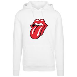 F4NT4STIC Hoodie The Rolling Stones Classic Zunge Rock Musik Band in wei&szlig; | Gr.: S
