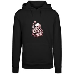 F4NT4STIC Hoodie Cozy Winter Skelett in schwarz | Gr.: XS