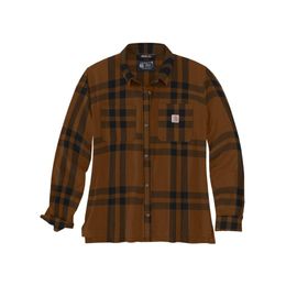 Carhartt Shirt "Midw. Flannel L/S 105989" in Braun | Gr.: XS