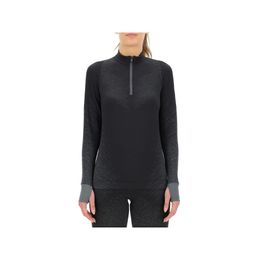 uyn W EXCELERATILONGSLEEVE ZIP in Schwarz | Gr.: S