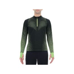 uyn M EXCELERATILONGSLEEVE ZIP in Nachtschwarz | Gr.: M
