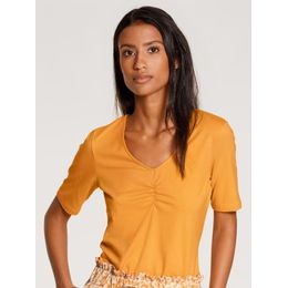 Calida Shirt in honeycomb yellow | Gr.: L