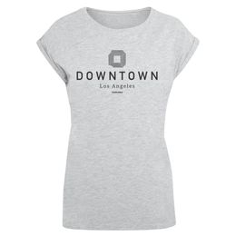 F4NT4STIC T-Shirt Downtown LA SHORT SLEEVE TEE in grau meliert | Gr.: XS