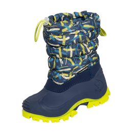 Spirale Kinder-Winterstiefel Sydney-Printed gefüttert in blau/bunt-kombi | Gr.: 38