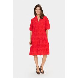 Saint Tropez Kleid GeleksaSZ Gerade Passform in Flame Scarlet | Gr.: S