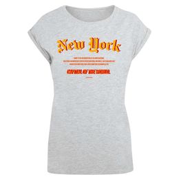 F4NT4STIC T-Shirt New York SHORT SLEEVE TEE in grau meliert | Gr.: 4XL